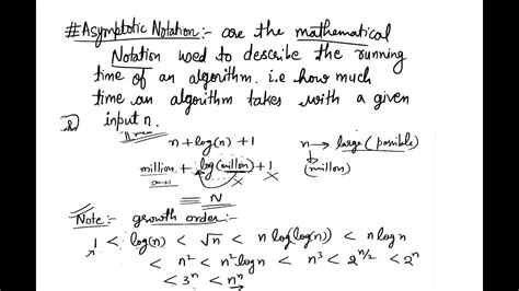 4 asymptotic notation time complexity growth order function comparison youtube