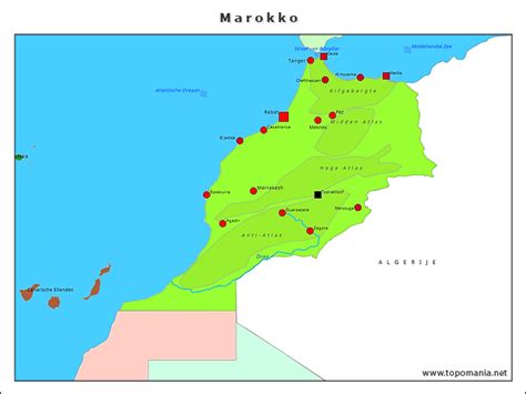 Topografie Marokko Topomania Net