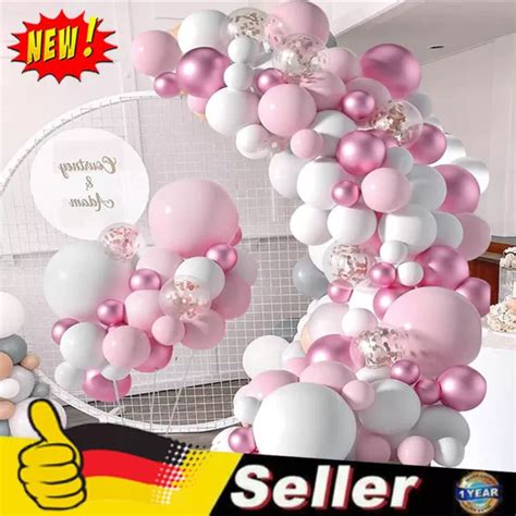 107 TEILIG LUFTBALLONS SET Happy Birthday Geburtstag Girlande Party