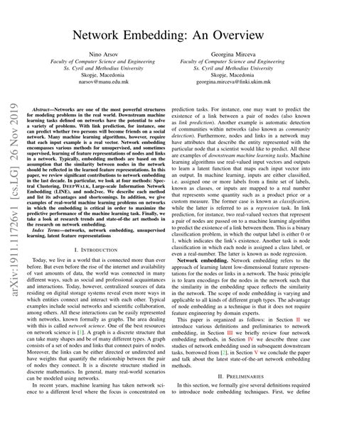 pdf network embedding an overview