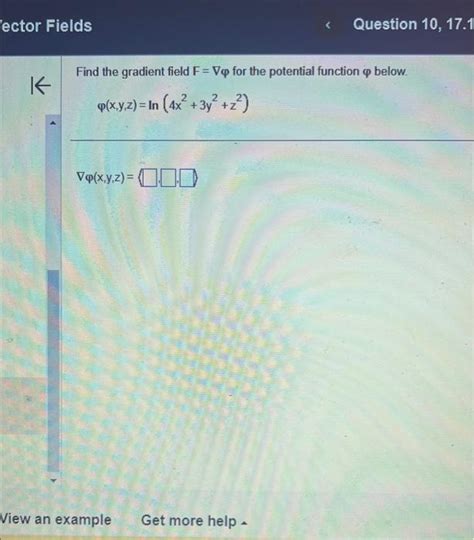 solved find the gradient field f ∇φ for the potential