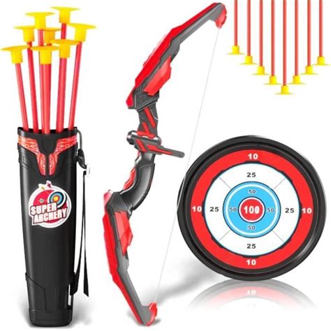 Doloowee Arc et flèche pour Enfants Jouets avec l ères LED Ensemble