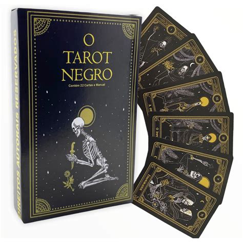 Baralho O Tarot Negro 22 Cartas E Manual Tarot Negro Marselha Shopee