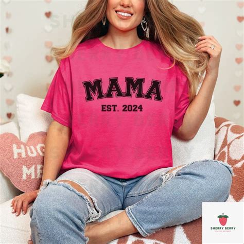 Mama Est 2024 Svg Png Mama Varsity Svg Mama White Svg Mama Png
