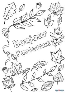 Coloriages Automne Coloriages Gratuits à Imprimer
