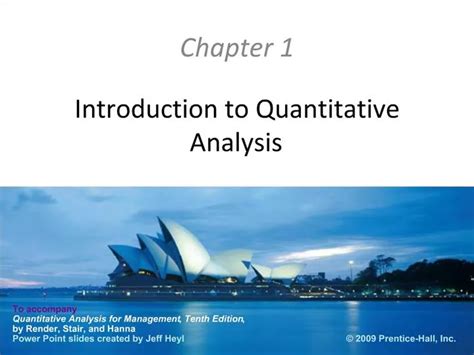 PPT Introduction To Quantitative Analysis PowerPoint Presentation