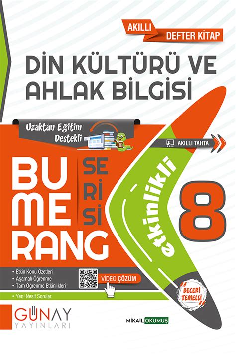 8 Sınıf Bumerang Din Kültürü ve Ahlak Bilgisi Konu Anlatımlı ve