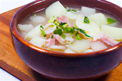 Caldo de mandioca bacon cremoso e irresistível
