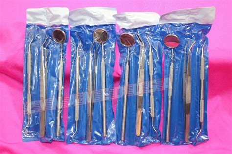alemán raspador dental Pick herramientas de acero inoxidable con espejo