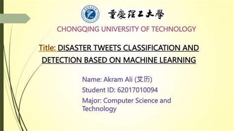 classifying disaster tweets using machine learning ppt