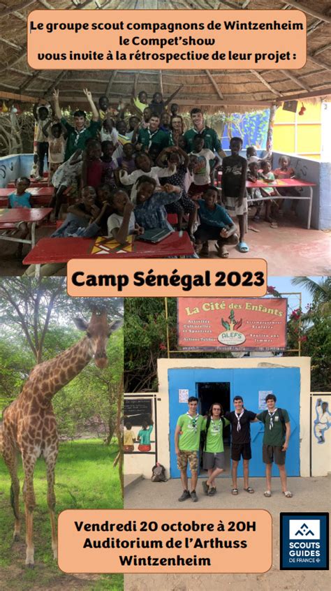 Retrospective Camp Solidaire Sénagal 2023 Compagnon Scout et Guides
