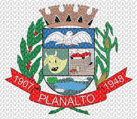 Brasão e Bandeira da Cidade de Planalto SP mbi br