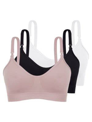 Kit 3 Sutiã sem Aro e sem Bojo Loba 41028 001 Taça B Rosa Compre