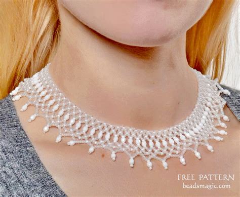 Free Pattern For Beaded Necklace Merilyn Beads Magic