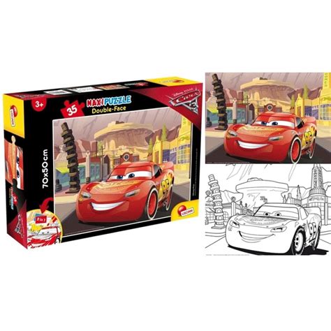 Puzzle Lisciani Maxi Cars 2u1 složi i oboji 4Kids