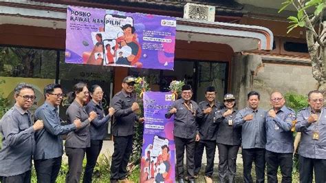 Bawaslu Bali Launching Posko Kawal Hak Pilih Buka 12 Jam Setiap Hari
