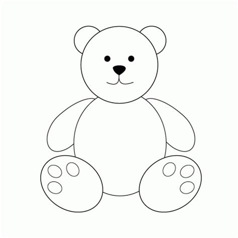 Oso De Peluche Para Colorear Formas De Representar