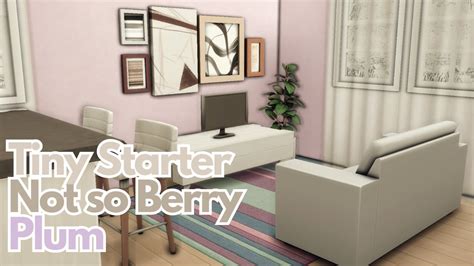 Tiny Starter Not So Berry Plum Speedbuild The Sims Nocc Youtube