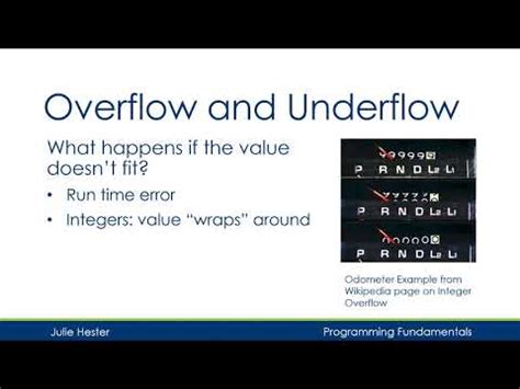 Overflow And Underflow In C Tutorial YouTube