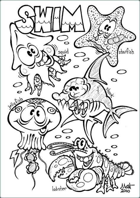 Free Printable Sea Life Coloring Pages At Getcolorings Free