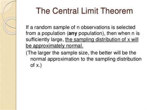 central limit theorem