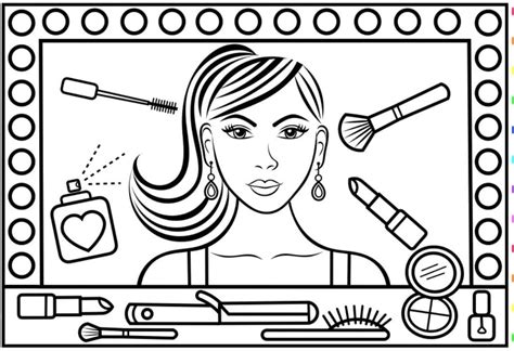Disegni Da Colorare Trucco 90 Disegni Da Colorare Per Ragazze