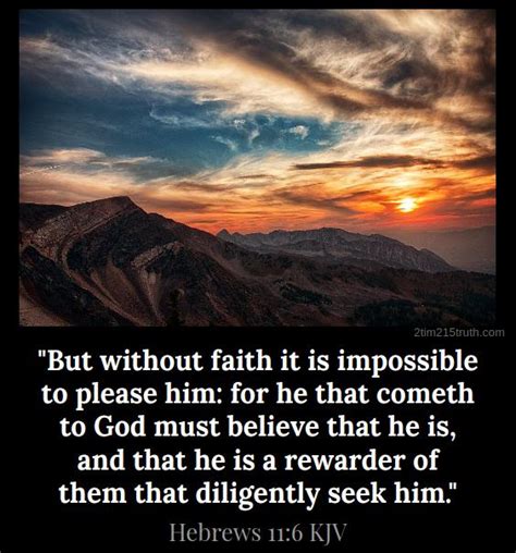 2 Timothy 2 15 Truth Verse Of The Day Hebrews 11 6 KJV