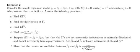 solved exercise 2 bob1iei with e e 0 var e o2 and