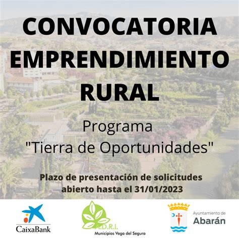 Abierto el plazo de presentación de Proyectos de Emprendimiento Rural
