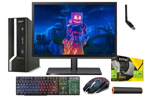 Zestaw Komputerowy Pc Gamingowy Do Gier I Ssd Win Led Geforce Dvd