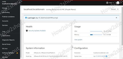How To Install Or Enable Cockpit On Almalinux Linuxshout