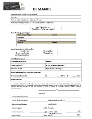 Fillable Online Ivv Public Formulaire Demande En AOP 2 Ivv Public