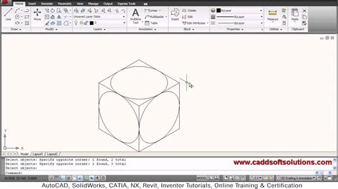 AutoCAD Isometric Circle Tutorial AutoCAD 2010 YouTube