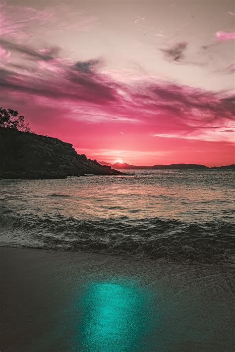 Atardecer Oceano Playa Foto Gratis En Pixabay Pixabay