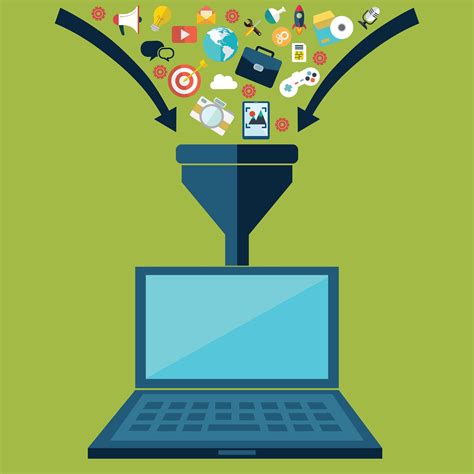 Flat Design Illustration Concepts For Creative Process Big Data Filter