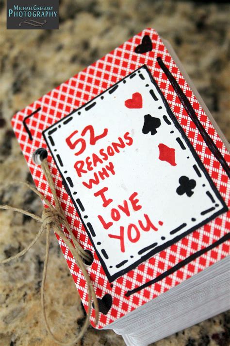 52 Reasons Why I Love You Deck Of Cards Gift Idea