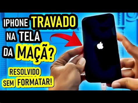 iPhone TRAVADO na TELA da MAÇA Como Resolver sem FORMATAR SOLUÇÃO