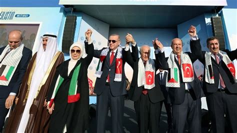 Büyük Filistin Mitingi ne Yeniden Refah Partisi Genel Başkanı Fatih