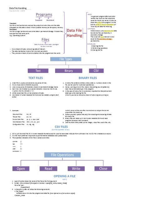 chapter 4 data file handling notes pdf comma separated values computer data storage