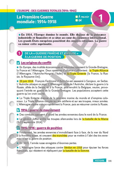 Des fiches qui vous permettent de réviser le programme de l année de 3e