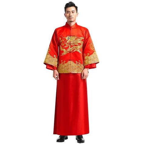 Men Chinese Traditional Wedding Costume Men S Fashion Tops Sets