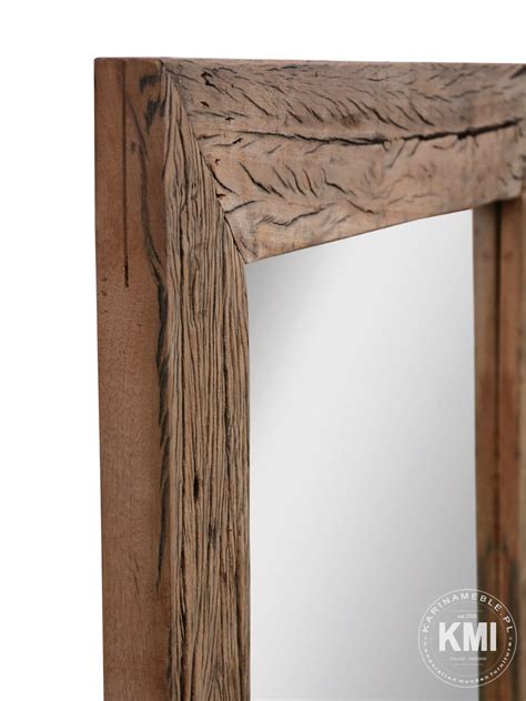 Meble Loftowe Lustro W Ramie Ze Starego Drewna Driftwood 120x90