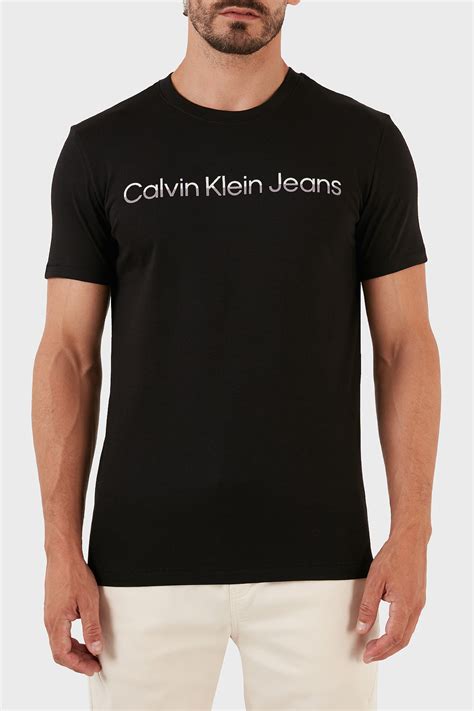 Calvin Klein Pamuklu Slim Fit Bisiklet Yaka T Shirt Erkek Polo Yaka T