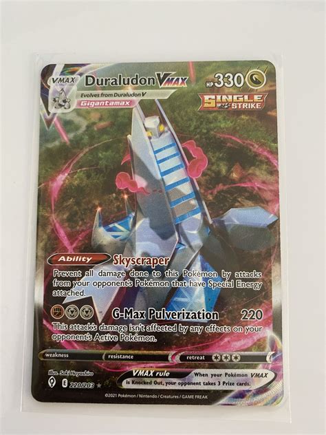 Pokemon Evolving Skies Duraludon VMAX Alt Art SECRET 220 203 IN HAND