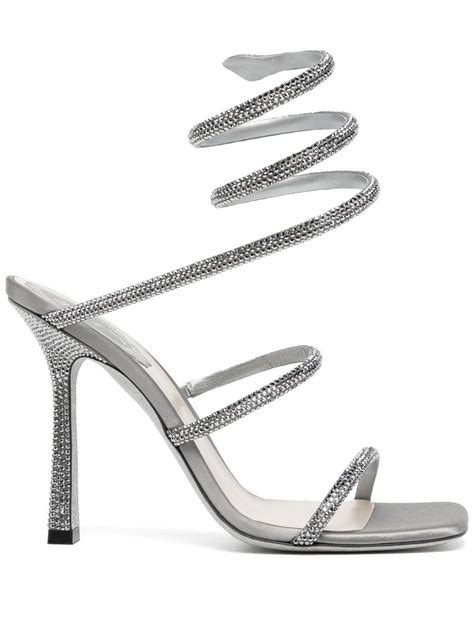 René Caovilla Cleo crystal embellished Sandals Farfetch