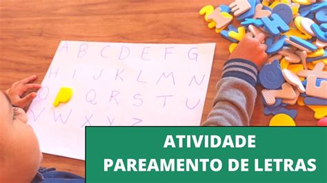 Atividade Pareamento De Letras YouTube