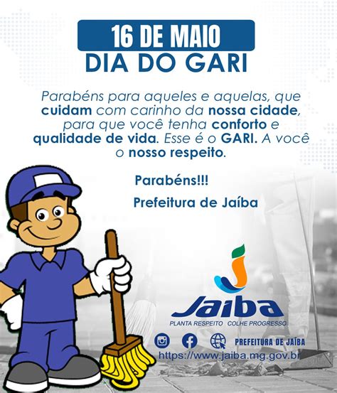 16 DE MAIO DIA DO GARI Prefeitura de Jaíba