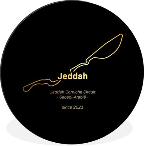 WallCircle Wandcirkel Muurcirkel F1 Jeddah Circuit