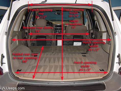 2017 Jeep Grand Cherokee Interior Dimensions Psoriasisguru