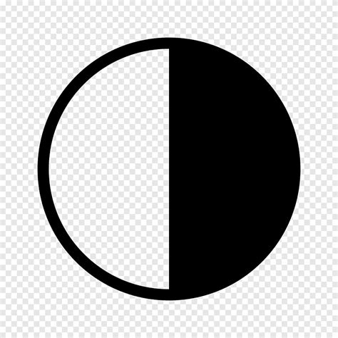 Semicirculo blanco y negro circulo ángulo blanco png PNGEgg